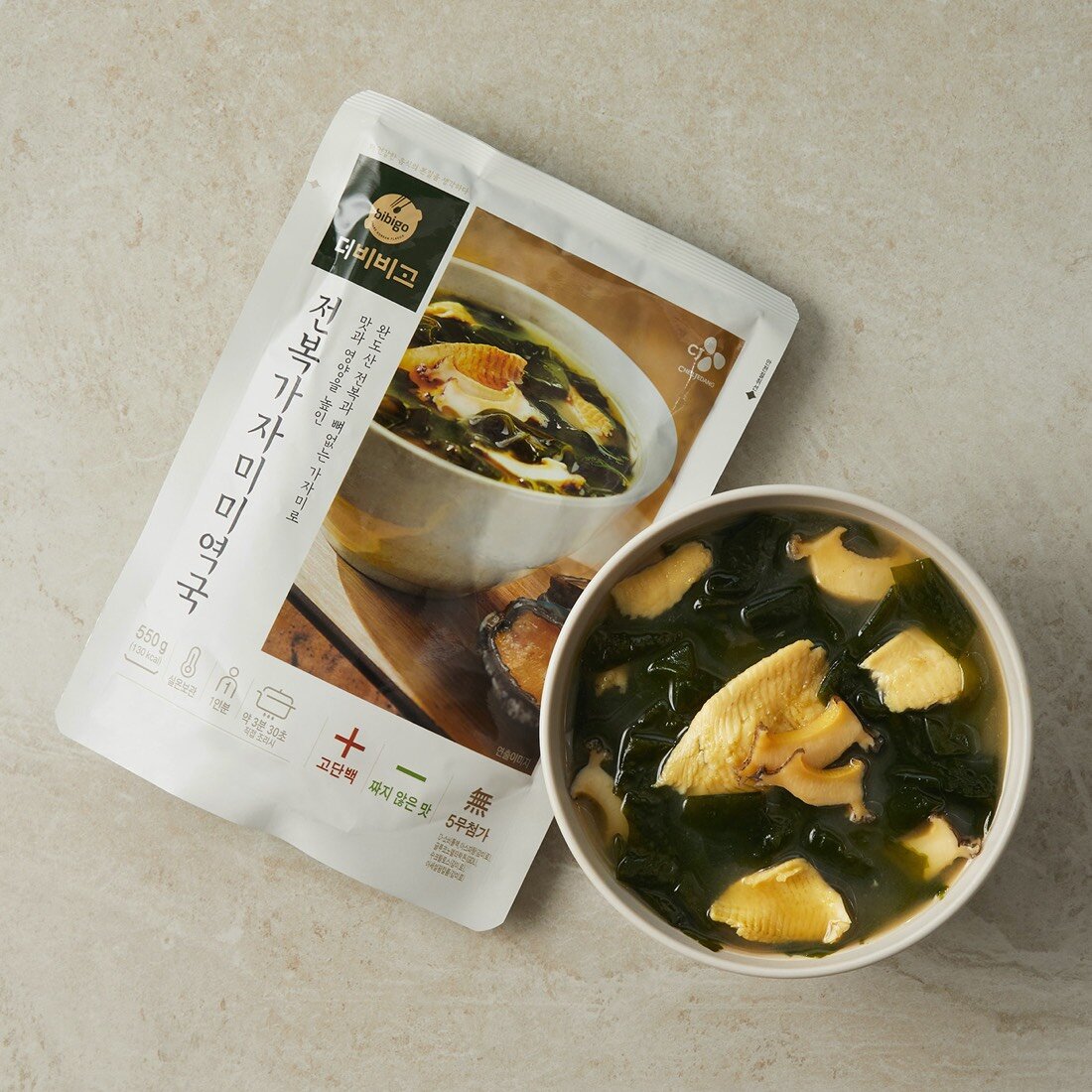 더비비고 전복가자미미역국 550g | 상품상세 | CJ더마켓 - CJ제일제당 공식몰