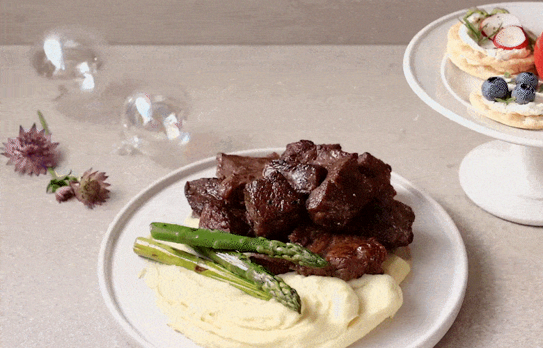 [CJ제일제당] 쿡킷 트러플 부채살 스테이크 385g(2인분)(밀키트) x 2개