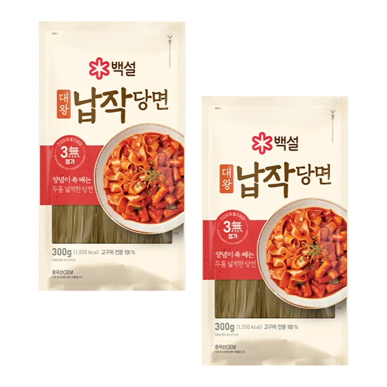 백설 대왕 납작당면 300gX 2개 | 상품상세 | CJ더마켓 - CJ제일제당 공식몰