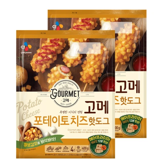 고메 포테이토치즈 핫도그400gX2개 | 상품상세 | CJ더마켓 - CJ제일제당 공식몰