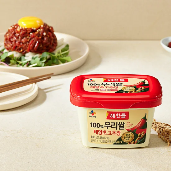 해찬들 100% 우리쌀 태양초 고추장 500g | 상품상세 | CJ더마켓 - CJ제일제당 공식몰