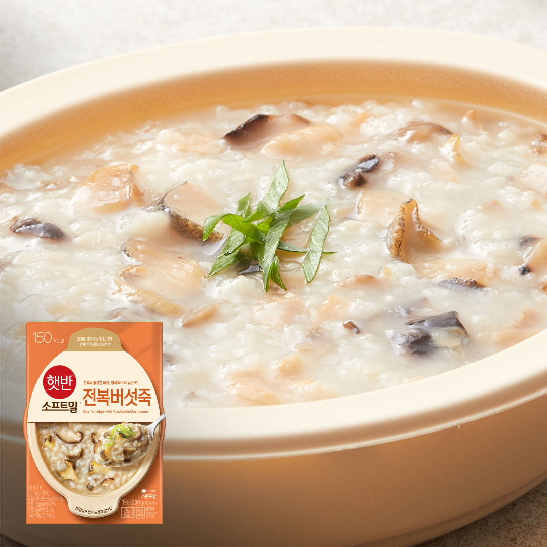햇반소프트밀 전복버섯죽 280g | 상품상세 | CJ더마켓 - CJ제일제당 공식몰