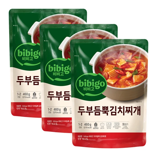 [3+3]비비고 두부듬뿍 김치찌개 460g | 상품상세 | CJ더마켓 - CJ제일제당 공식몰