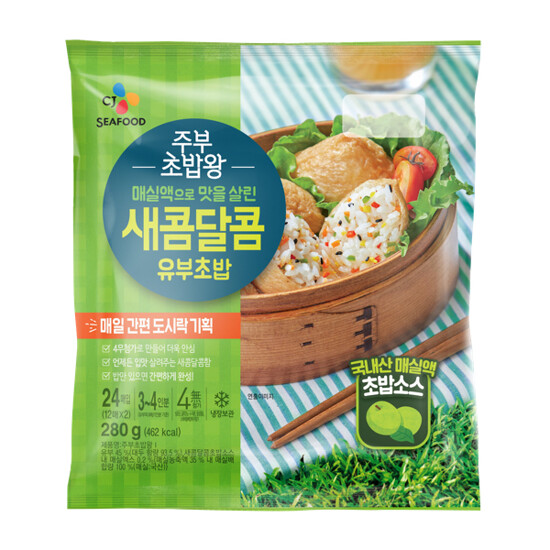 주부초밥왕 새콤달콤 유부초밥 도시락기획280g | 상품상세 | CJ더마켓 - CJ제일제당 공식몰