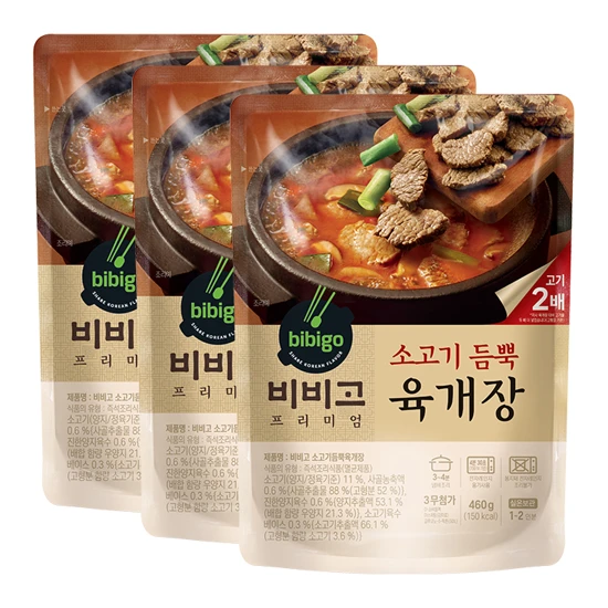 비비고 소고기듬뿍 육개장 460gx3개 상품상세 Cj더마켓 Cj제일제당 공식몰
