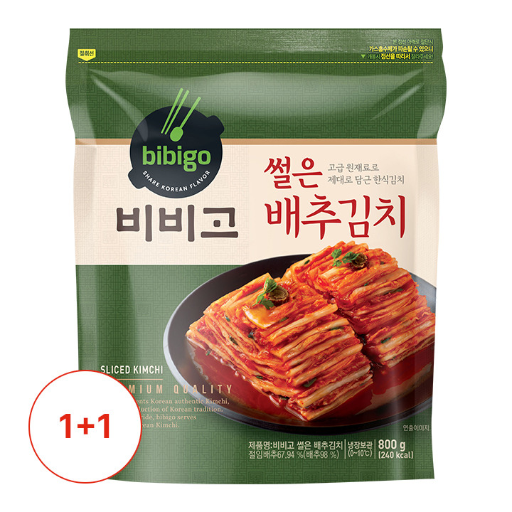 [1+1]비비고 썰은배추김치 800g | 상품상세 | CJ더마켓 - CJ제일제당 공식몰