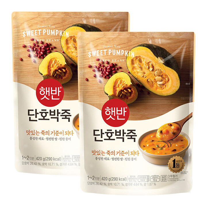 [2+2]햇반 단호박죽 420g | 상품상세 | CJ더마켓 - CJ제일제당 공식몰