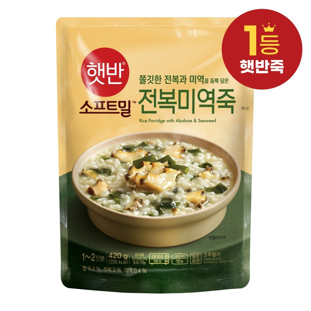 [1+1]햇반 전복미역죽 420g | 상품상세 | CJ더마켓 - CJ제일제당 공식몰