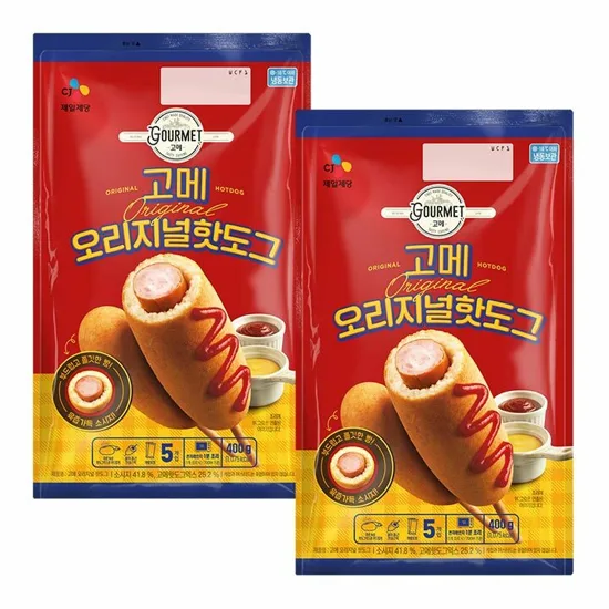 고메 오리지널 핫도그 400gX2개 | 상품상세 | CJ더마켓 - CJ제일제당 공식몰