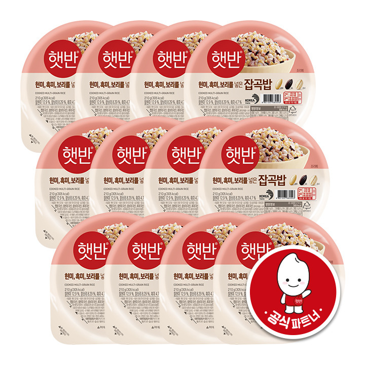 햇반 매일잡곡밥210gX12개 | 상품상세 | CJ더마켓 - CJ제일제당 공식몰