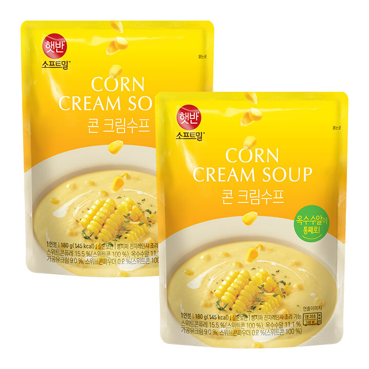 [2+2]햇반 소프트밀 콘크림 수프 180g | 상품상세 | CJ더마켓 - CJ제일제당 공식몰