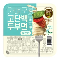 즐거운동행 가벼운 고단백 두부면(넓은면) 100g | 상품상세 | CJ더마켓 - CJ제일제당 공식몰
