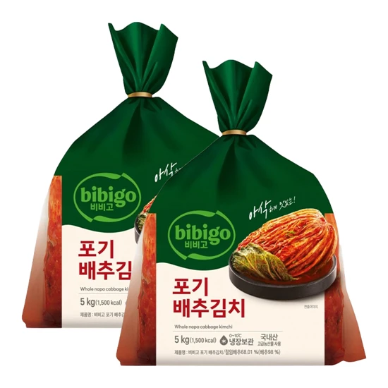 [생생배송][주문후생산]비비고 포기배추김치 5kg X 2개 | 상품상세 | CJ더마켓 - CJ제일제당 공식몰
