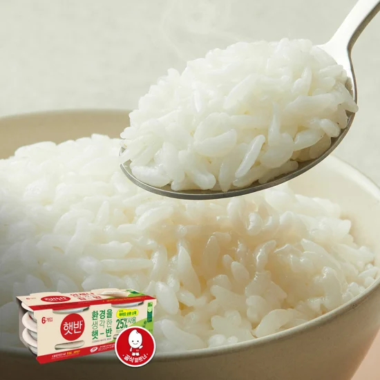 환경을 생각한 햇반 210gX6번들 | 상품상세 | CJ더마켓 - CJ제일제당 공식몰