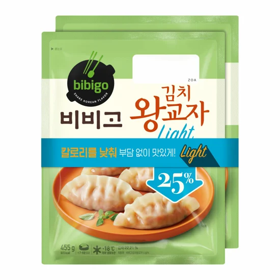비비고 김치왕교자 라이트 455g*2EA | 상품상세 | CJ더마켓 - CJ제일제당 공식몰
