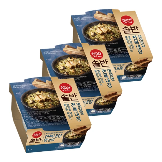 햇반솥반 전복내장영양밥 200gX3개
