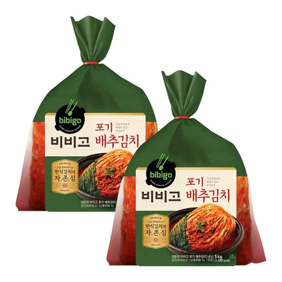 [생생배송][주문후생산]비비고 포기배추김치 5kg X 2개 | 상품상세 | CJ더마켓 - CJ제일제당 공식몰