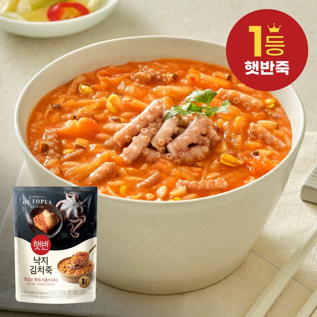 햇반 낙지김치죽 420g | 상품상세 | CJ더마켓 - CJ제일제당 공식몰