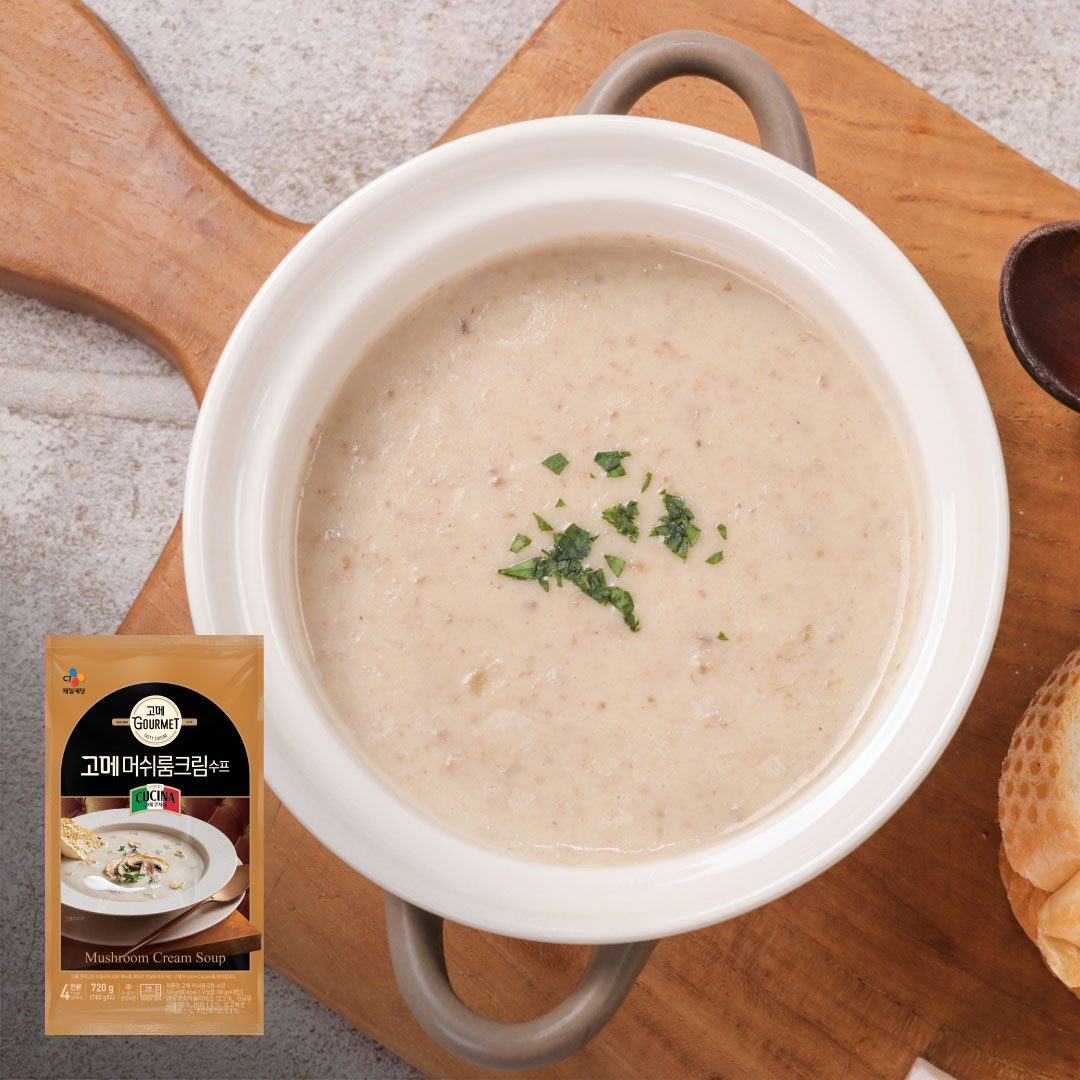 고메 머쉬룸크림수프 180g*4입 | 상품상세 | CJ더마켓 - CJ제일제당 공식몰