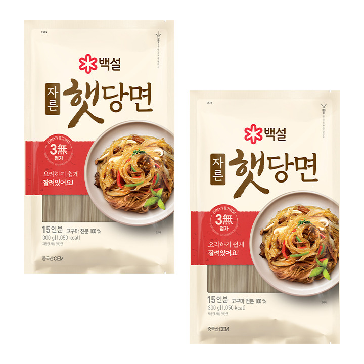 백설 자른햇당면 300gX 2개 | 상품상세 | CJ더마켓 - CJ제일제당 공식몰