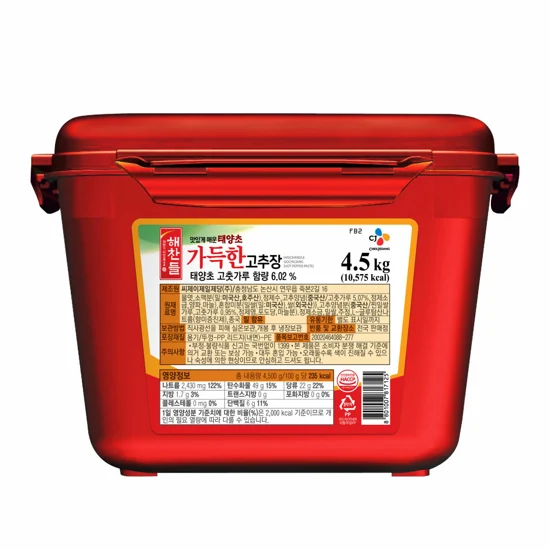가득한 고추장 4.5kg | 상품상세 | CJ더마켓 - CJ제일제당 공식몰