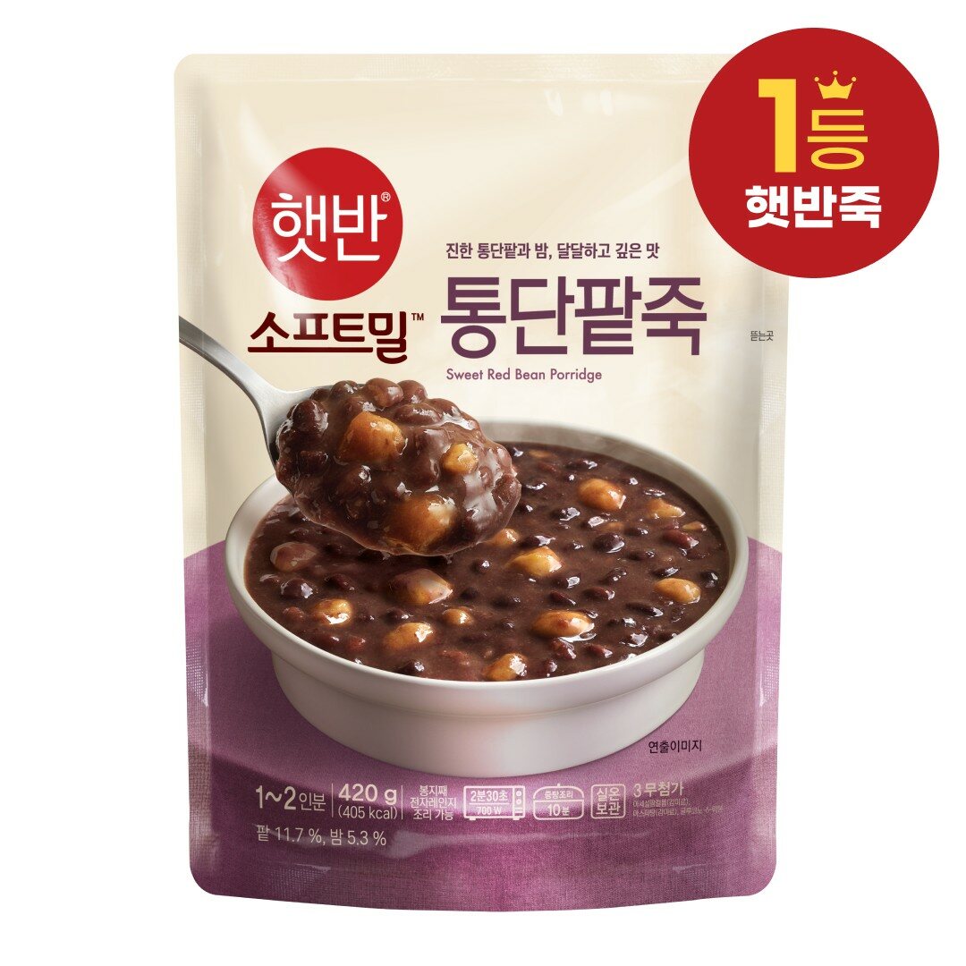 [2+2]햇반 통단팥죽 420g | 상품상세 | CJ더마켓 - CJ제일제당 공식몰