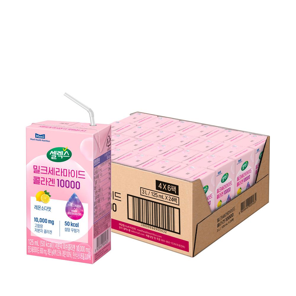[행사]셀렉스 밀크세라마이드 콜라겐 음료 125ml X 24입 | 상품상세 | CJ더마켓 - CJ제일제당 공식몰