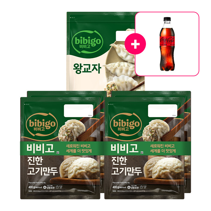 [사은품] 코카-콜라 제로 PET500ml+비비고 왕교자 1.05kg+비비고 진한고기만두400g*2번들X2개 | 상품상세 | CJ더마켓 - CJ제일제당 공식몰