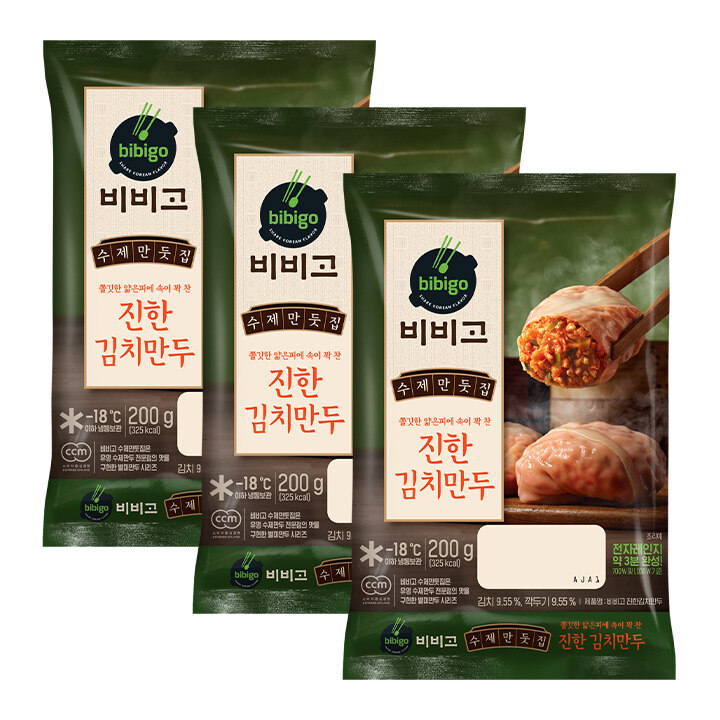 비비고 진한김치만두200gX3개 | 상품상세 | CJ더마켓 - CJ제일제당 공식몰