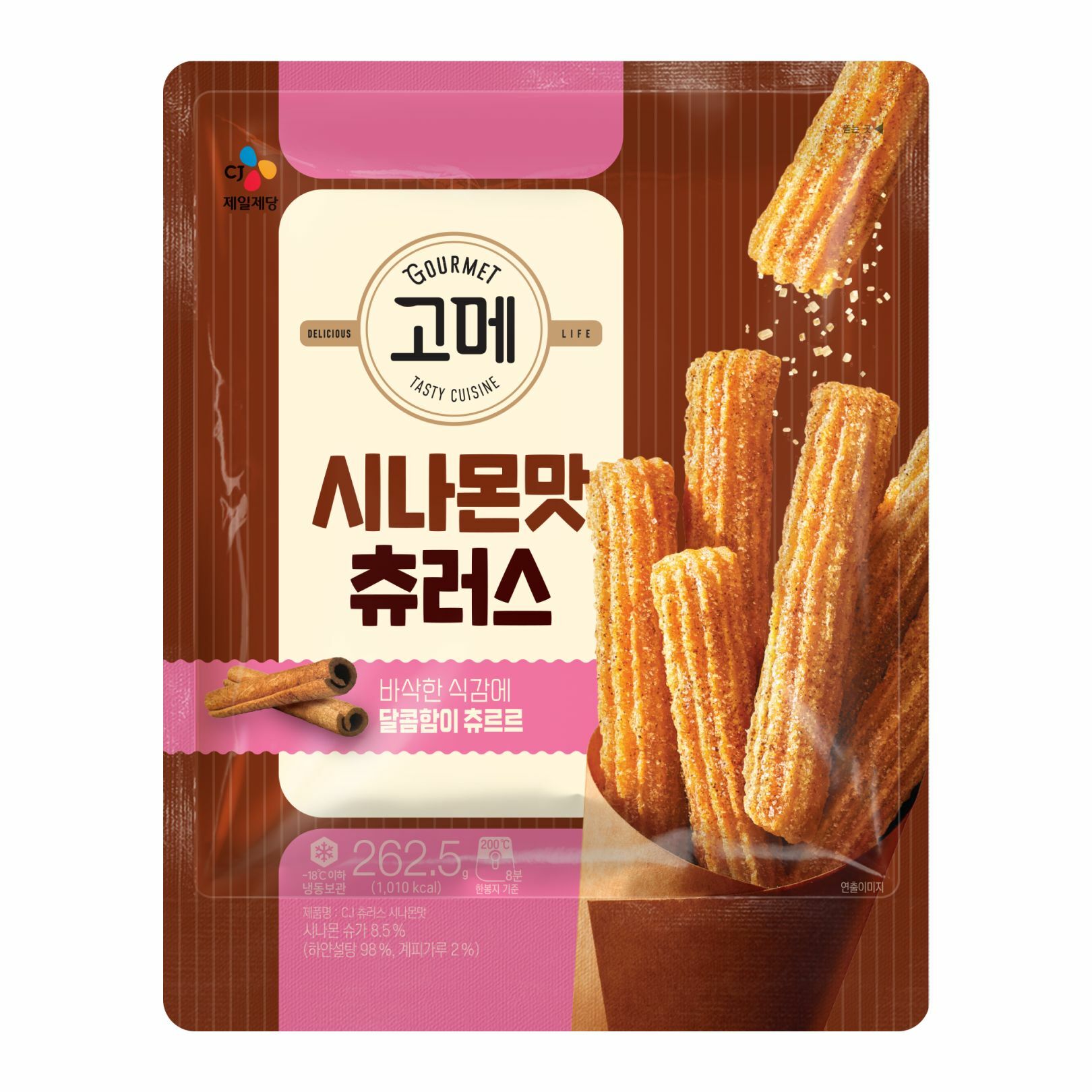 [1+1]고메 시나몬츄러스 262.5g | 상품상세 | CJ더마켓 - CJ제일제당 공식몰