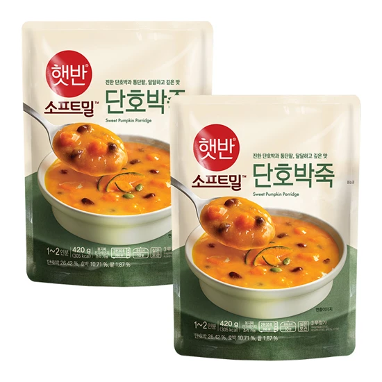 [2+2]햇반 단호박죽 420g | 상품상세 | CJ더마켓 - CJ제일제당 공식몰