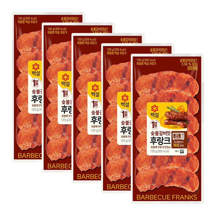 [5+5]백설 숯불갈비맛 후랑크 120g | 상품상세 | CJ더마켓 - CJ제일제당 공식몰
