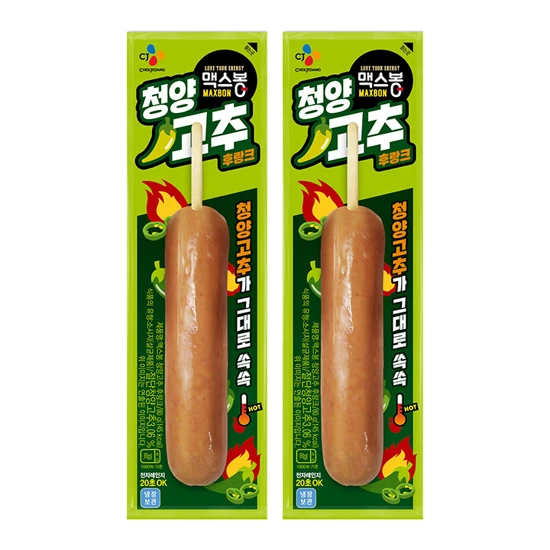 [2+2]맥스봉 청양고추 후랑크80g | 상품상세 | CJ더마켓 - CJ제일제당 공식몰