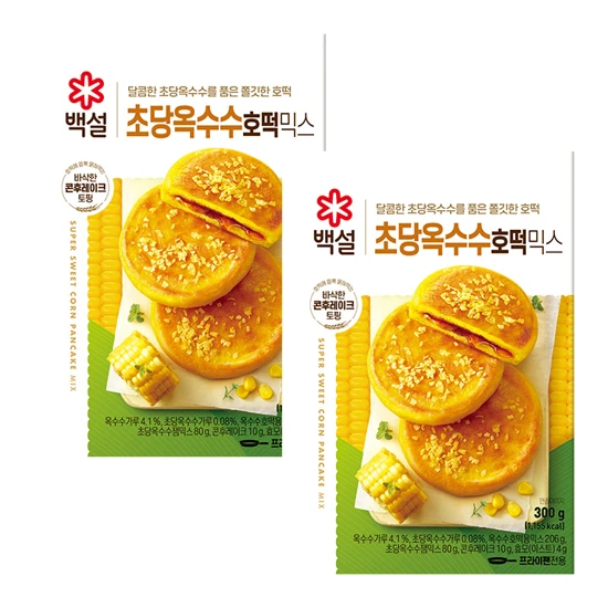백설 초당옥수수호떡믹스 300gX2개 | 상품상세 | CJ더마켓 - CJ제일제당 공식몰