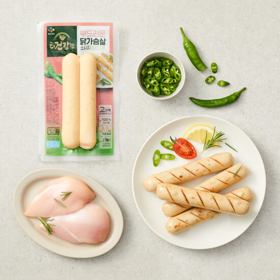 더건강한 닭가슴살 청양 소시지 120g | 상품상세 | CJ더마켓 - CJ제일제당 공식몰