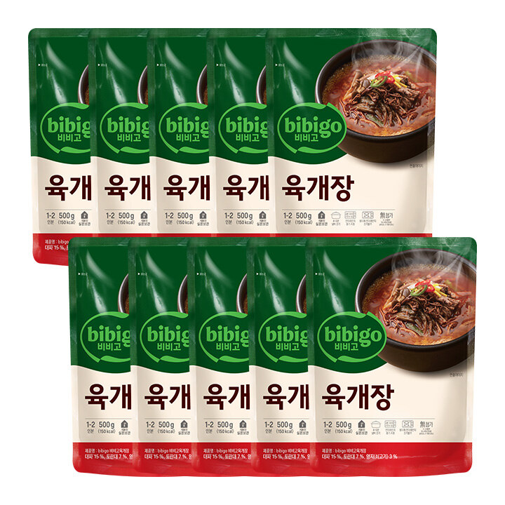 비비고 육개장 500gx10개 상품상세 Cj더마켓 Cj제일제당 공식몰