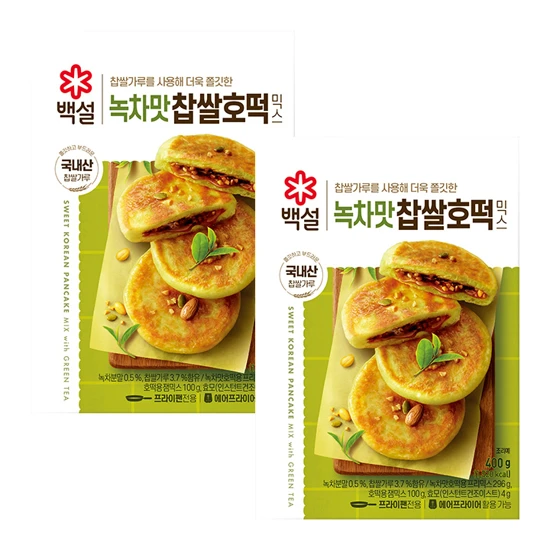 녹차맛 찹쌀호떡믹스 400gX2개 | 상품상세 | CJ더마켓 - CJ제일제당 공식몰
