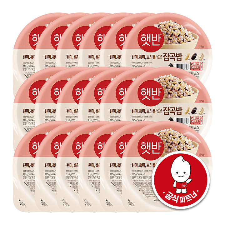 햇반 잡곡밥210gX18개 | 상품상세 | CJ더마켓 - CJ제일제당 공식몰