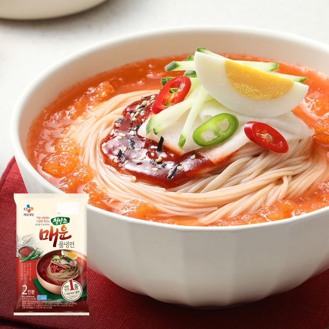청양초 매운물냉면 2인 954.4g | 상품상세 | CJ더마켓 - CJ제일제당 공식몰