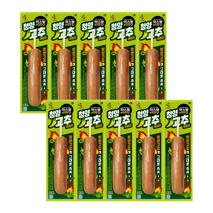 맥스봉 청양고추 후랑크80g X 10개 | 상품상세 | CJ더마켓 - CJ제일제당 공식몰