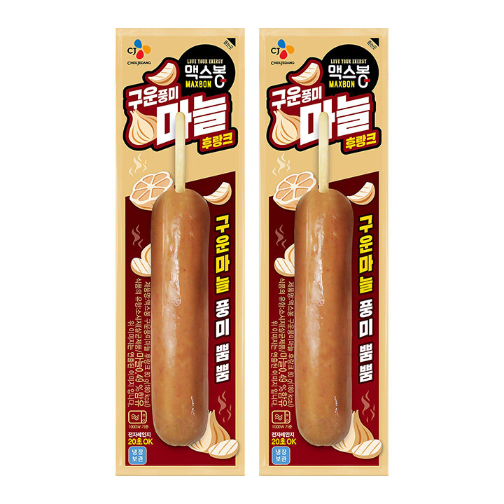 [2+2]맥스봉 구운풍미 마늘 후랑크 80g | 상품상세 | CJ더마켓 - CJ제일제당 공식몰
