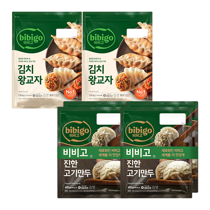 비비고 김치왕교자 1.05kgx2개+비비고 진한고기만두400g*2번들x2개 | 상품상세 | CJ더마켓 - CJ제일제당 공식몰