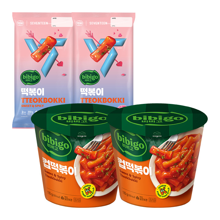 비비고 컵떡볶이110g x 2개 + 비비고 떡볶이360g(파우치) x 2개 | 상품상세 | CJ더마켓 - CJ제일제당 공식몰