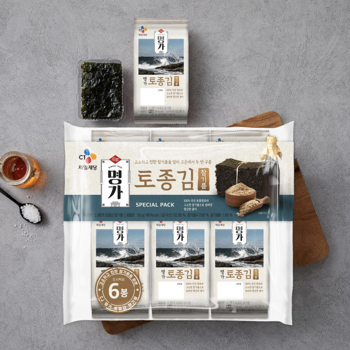 Cj명가 토종김 참기름5gx6ea 상품상세 Cj더마켓 Cj제일제당 공식몰