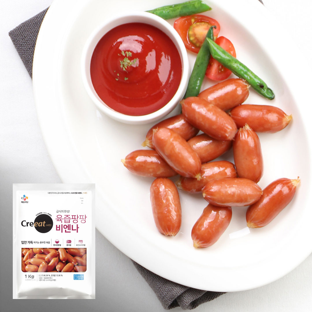 크레잇 육즙팡팡 비엔나 1kg | 상품상세 | CJ더마켓 - CJ제일제당 공식몰