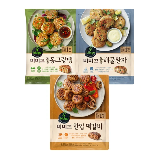 [인기반찬]비비고 도톰 동그랑땡 340g+비비고 도톰해물완자 340g+비비고 한입떡갈비 320g | 상품상세 | CJ더마켓 - CJ제일제당 공식몰