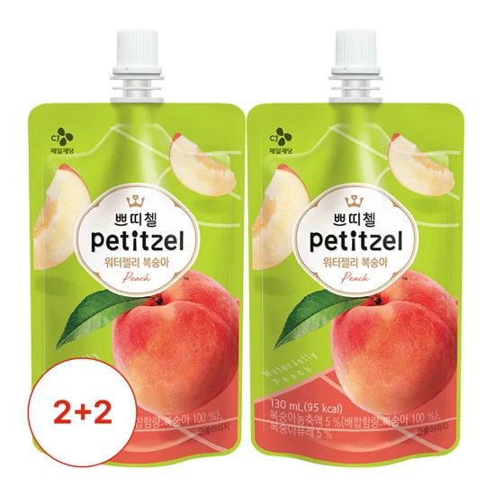 [2+2]쁘띠첼 워터젤리복숭아 130ml | 상품상세 | CJ더마켓 - CJ제일제당 공식몰