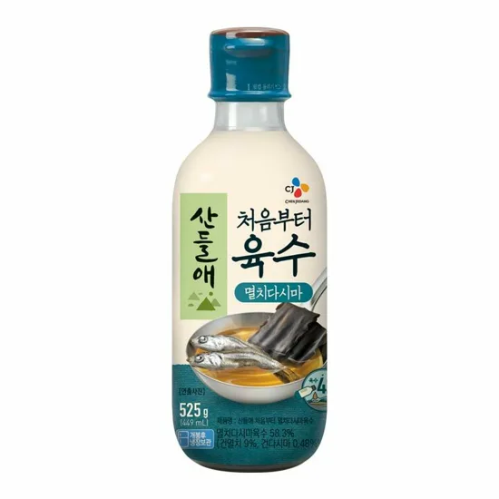 [1+1]산들애 처음부터 멸치다시마 육수 525g | 상품상세 | CJ더마켓 - CJ제일제당 공식몰