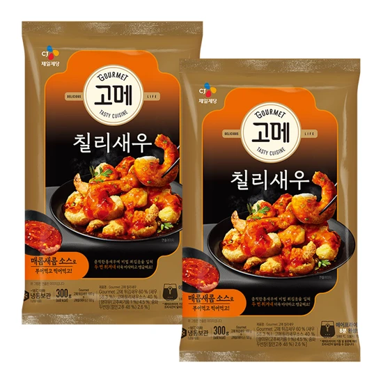 블랙데이🖤 고메 칠리새우 300g x 2개 | 상품상세 | CJ더마켓 - CJ제일제당 공식몰