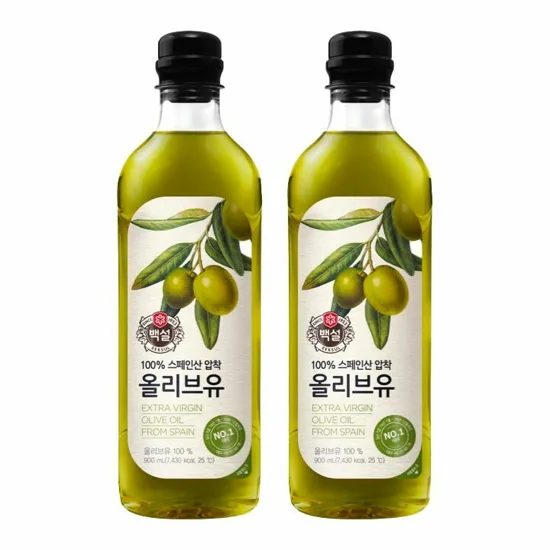 백설 압착올리브유 900mlX2개 | 상품상세 | CJ더마켓 - CJ제일제당 공식몰